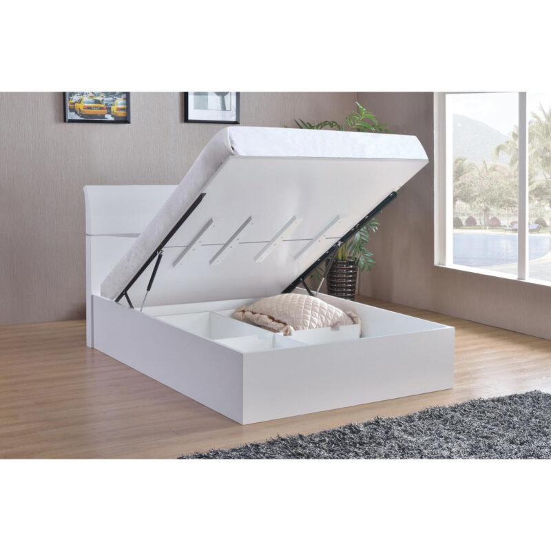 Arden High Gloss Storage Bed Double – Heartlands Furniture Wholesale Ltd