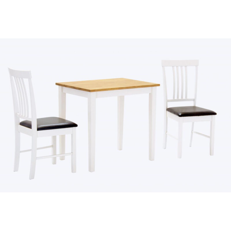 Massa Small Dining Set with 2 Chairs Oak – Heartlands Furniture ...