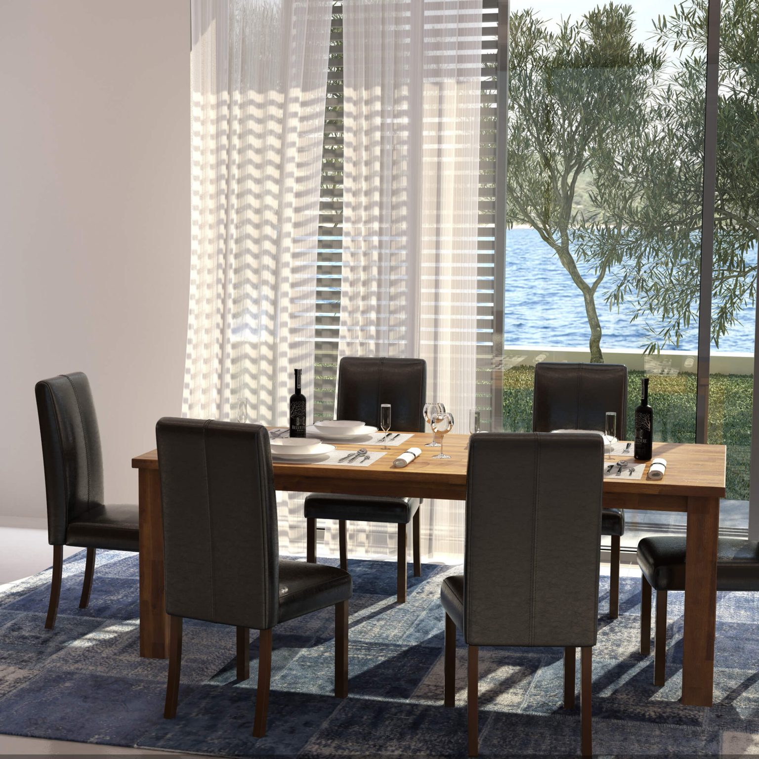 Parkfield Solid Acacia Dining Table – Heartlands Furniture Wholesale Ltd
