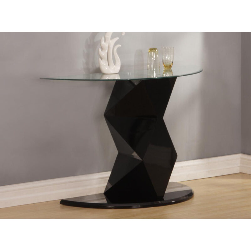 Rowley Black High Gloss Console Table – Heartlands Furniture Wholesale Ltd