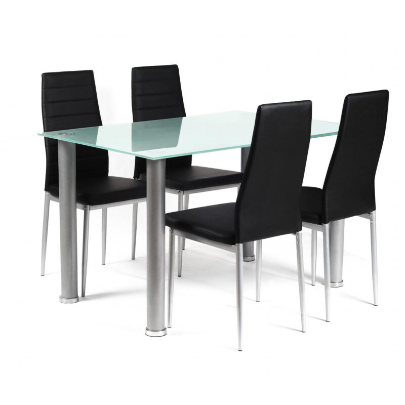 Tatum Frost Dining Table Silver – Heartlands Furniture Wholesale Ltd