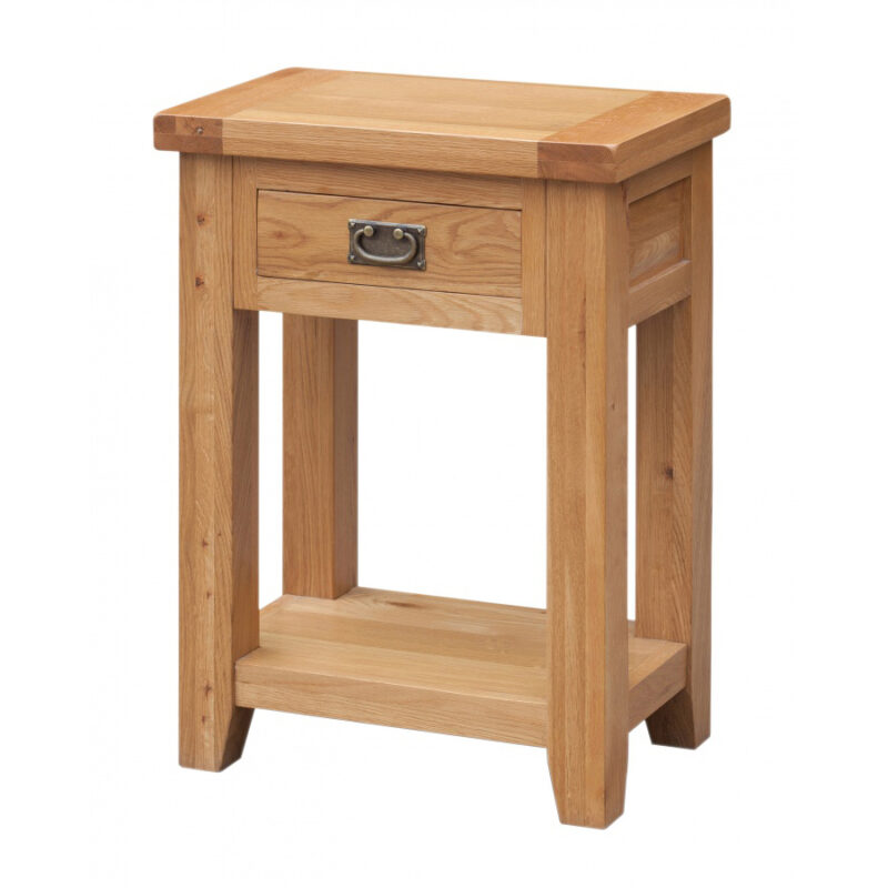 Acorn Solid Oak Hall Table 1 Drawer – Heartlands Furniture Wholesale Ltd