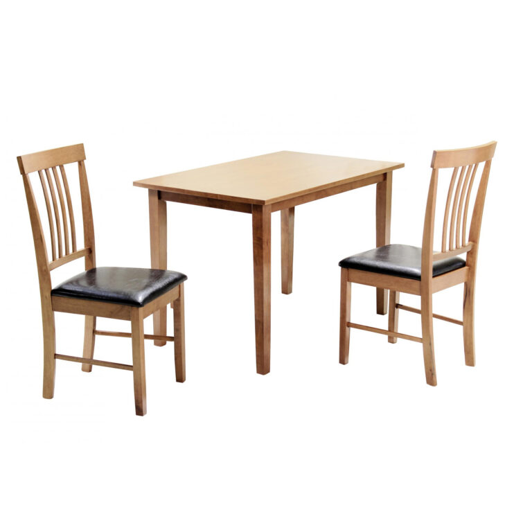 Massa Small Dining Set with 2 Chairs Oak – Heartlands Furniture ...
