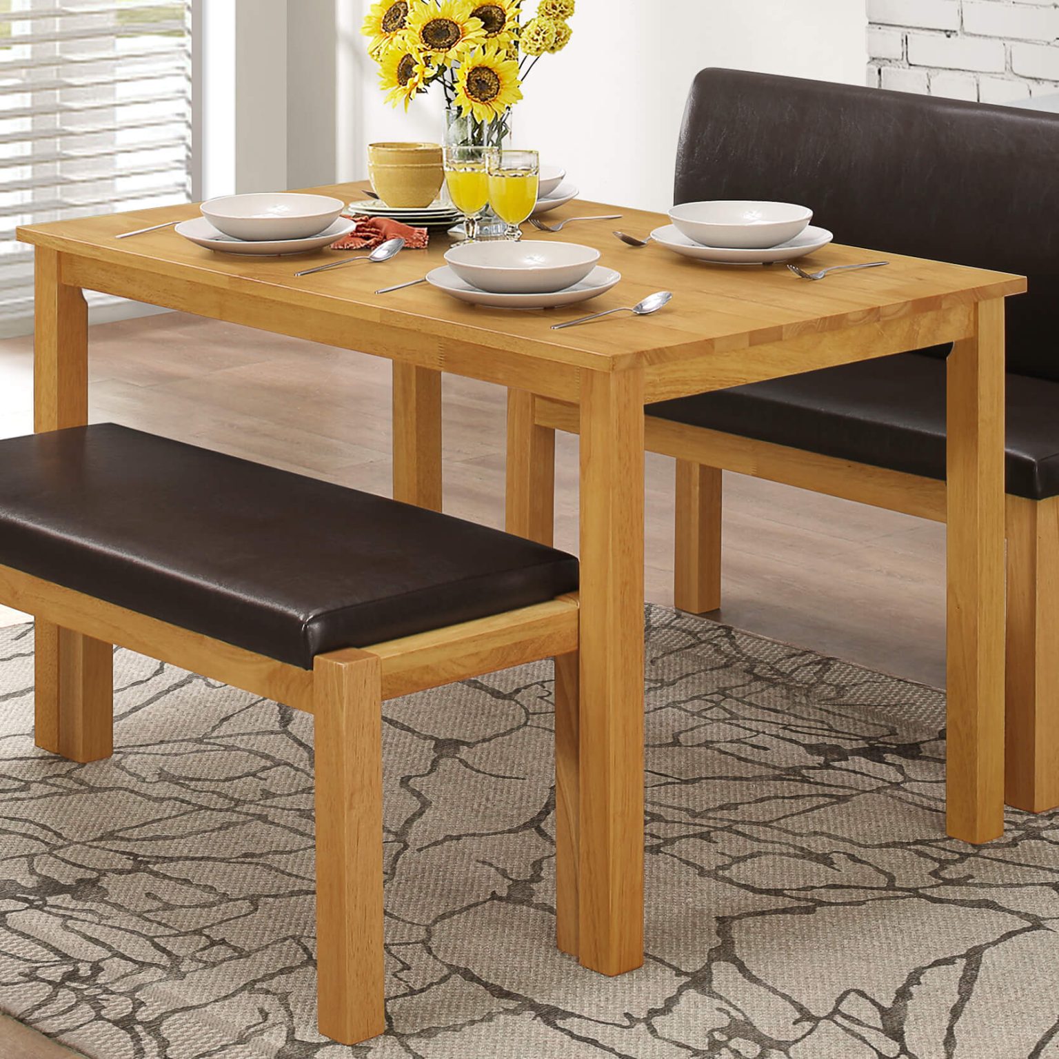 Hamra Dining Table Only Natural Oak – Heartlands Furniture Wholesale Ltd