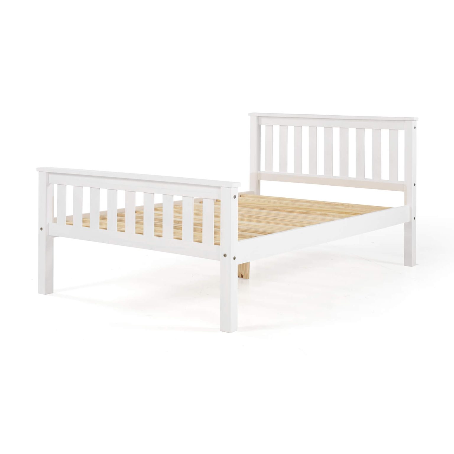 Manila HFE Pine Bed 4 Foot White – Heartlands Furniture Wholesale Ltd